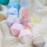 China 17mm Hexagon Silicone Teething Bead Eco Friendly Safety Chewable For Baby Teething for sale