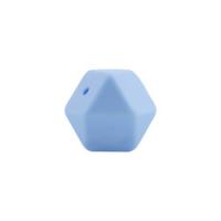 China 17mm Hexagon Silicone Teething Bead Eco Friendly Safety Chewable For Baby Teething for sale