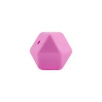 China 17mm Hexagon Silicone Teething Bead Eco Friendly Safety Chewable For Baby Teething for sale