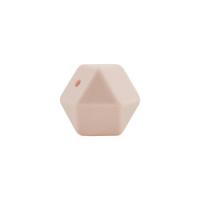 China 17mm Hexagon Silicone Teething Bead Eco Friendly Safety Chewable For Baby Teething for sale
