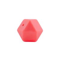 China 17mm Hexagon Silicone Teething Bead Eco Friendly Safety Chewable For Baby Teething for sale