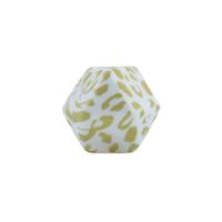 China 17mm Hexagon Silicone Teething Bead Eco Friendly Safety Chewable For Baby Teething for sale