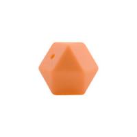 China 17mm Hexagon Silicone Teething Bead Eco Friendly Safety Chewable For Baby Teething for sale