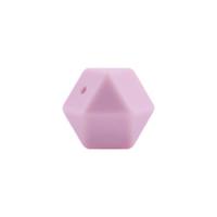 China 17mm Hexagon Silicone Teething Bead Eco Friendly Safety Chewable For Baby Teething for sale