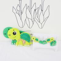 China Small Silicone Animal Beads , Silicone Beads Baby Teether For Necklace Chains Bracelet for sale