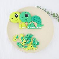 China Small Silicone Animal Beads , Silicone Beads Baby Teether For Necklace Chains Bracelet for sale