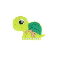 China Small Silicone Animal Beads , Silicone Beads Baby Teether For Necklace Chains Bracelet for sale
