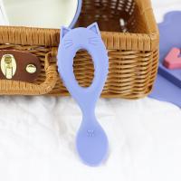 China Cat Shape Silicone Tableware Set , Silicone Divided Cat Plate Cat shape spoon  Non Toxic BPA Free for sale