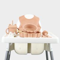 China 5 Pcs Non Slip Baby Feeding Silicone Set Waterproof BPA Free For Children for sale
