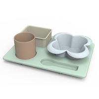 China Multi Functional Silicone Tableware Set Unbreakable For Children Toddlers for sale