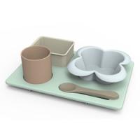 China Multi Functional Silicone Tableware Set Unbreakable For Children Toddlers for sale