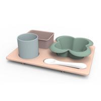 China Multi Functional Silicone Tableware Set Unbreakable For Children Toddlers for sale