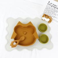 China Brown Owl Style Silicone Suction Plate For Toddler Kids Multi Functional for sale