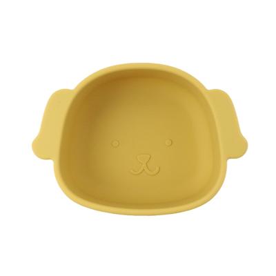 China Dog Shape Toddler Silicone Plates Food Grade Non Toxic Eco Friendly for sale