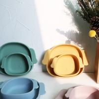 China Dog Shape Toddler Silicone Plates Food Grade Non Toxic Eco Friendly for sale