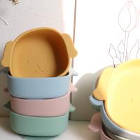 China Dog Shape Toddler Silicone Plates Food Grade Non Toxic Eco Friendly for sale
