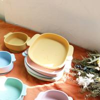China Dog Shape Toddler Silicone Plates Food Grade Non Toxic Eco Friendly for sale