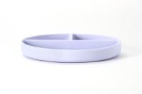 China Suction Type Silicone Baby Plate Set Round Shaped For Toddler Feeding for sale