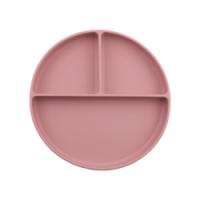 China Suction Type Silicone Baby Plate Set Round Shaped For Toddler Feeding for sale