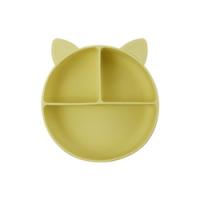 China Cat Style Kids Silicone Bowl , Colorful Silicone Divided Suction Plate OEM for sale