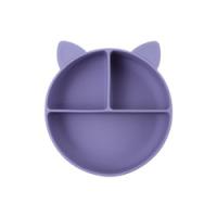 China Cat Style Kids Silicone Bowl , Colorful Silicone Divided Suction Plate OEM for sale