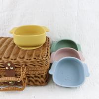 China Dog Pattern Silicone Bowl Set Soft Comfortable For Baby Kid for sale