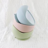 China Custom BPA Free Baby Food Bowl Set , Food Grade Suction Baby Silicone Bowl for sale
