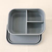 China 800ml 1200ml Collapsible Silicone Lunch Box For Outdoor Office Bento for sale