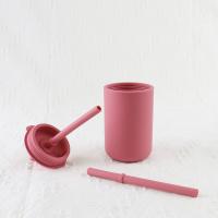 China Multiple Color Silicone Kids Cup Round Shape BPA Free Spill Proof For Infant for sale