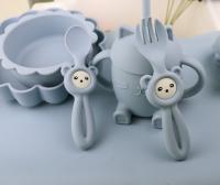 China Soft Cute Panda Style Silicone Forks And Spoons For Baby Children for sale