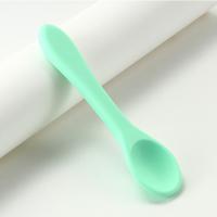China Safe BPA Free Silicone Infant Spoons Non Toxic Microwaveable for sale