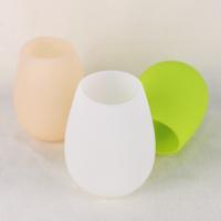 China Panton Color Silicone Water Cup BPA Free No Handle No Lid For Wine Beer for sale