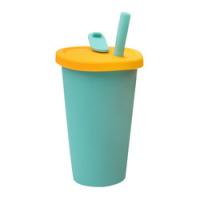 China Hot Proof Portable Silicone Kids Cup For Tea Milk Juice 300ml 350ml for sale
