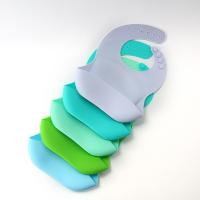 China Comfortable Soft Personalized Silicone Bib Waterproof For Baby Drinking Eating for sale