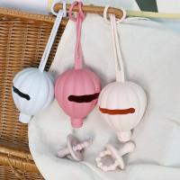 China BPA Free Safe Silicone Pacifier Case Holder Hot Air Balloon Shape pacifier pouch for sale