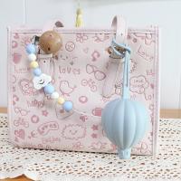 China BPA Free Safe Silicone Pacifier Case Holder Hot Air Balloon Shape pacifier pouch for sale