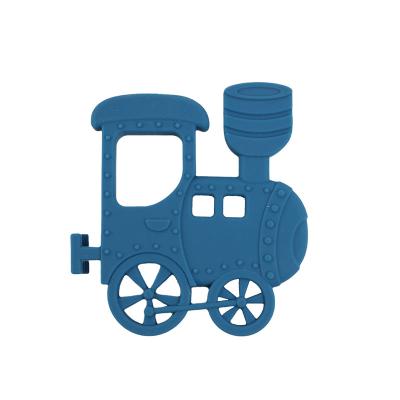 China Little Train Silicone Baby Teether For Necklace Toy Non Toxic for sale