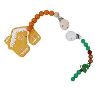 China DIY Silicone Christmas Tree Teether , Safe Soft Rubber Beads For Teething for sale