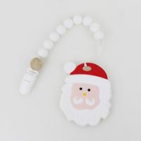 China DIY Silicone Christmas Tree Teether , Safe Soft Rubber Beads For Teething for sale