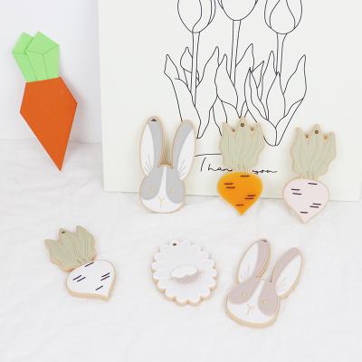 China Sheep Bunny Personalised Silicone Teether BPA Free For Newborn Baby for sale