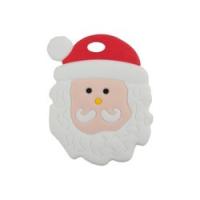 China Colorful Custom Silicone Teether , Eco Friendly Gingerbread Man Teether For Baby for sale