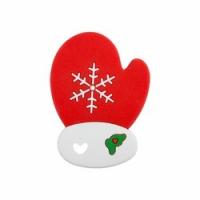 China Custom Silicone Baby Teether With Halloween Ghost Gingerbread Man Shape for sale