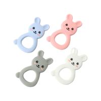 China Animal Cat Kitten Silicone Baby Teether BPA Free For Toddler Teething for sale