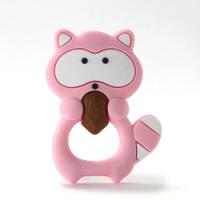 China Animal Cat Kitten Silicone Baby Teether BPA Free For Toddler Teething for sale