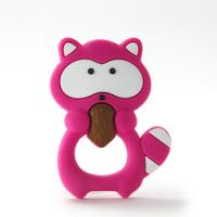 China Animal Cat Kitten Silicone Baby Teether BPA Free For Toddler Teething for sale