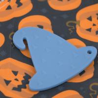 China Halloween Witches Hat Silicone Baby Teether Colorful For Soothing Teething Pain for sale