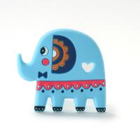 China Elephant Food Grade Silicone Baby Teether BPA Free With Customize Logo for sale