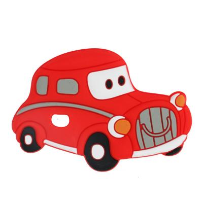 China Soft Food Grade Silicone Baby Teether Cute Car Shape For Toddler for sale