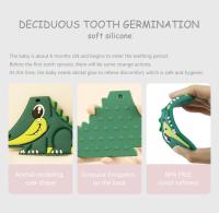 China Food Grade Silicone Baby Toy Teether Cartoon Pattern For Soothing Teething for sale