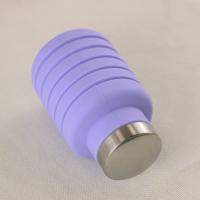 China Custom Logo Silicone Water Bottle Foldable For Outdoor Carrying for sale